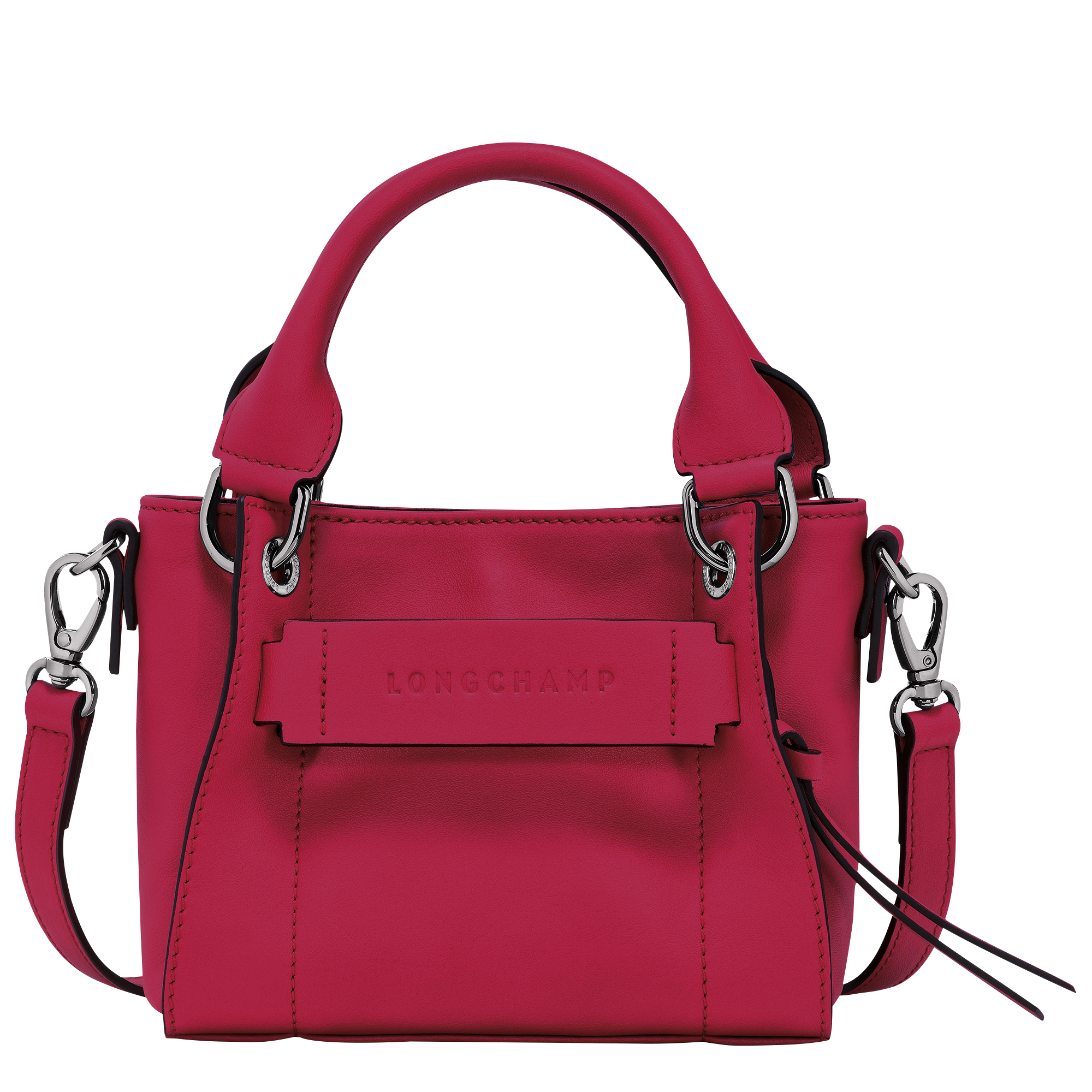 Longchamp 3D XS Handbag Magenta - Leather - 10254HCVJ13 | Longchamp ...