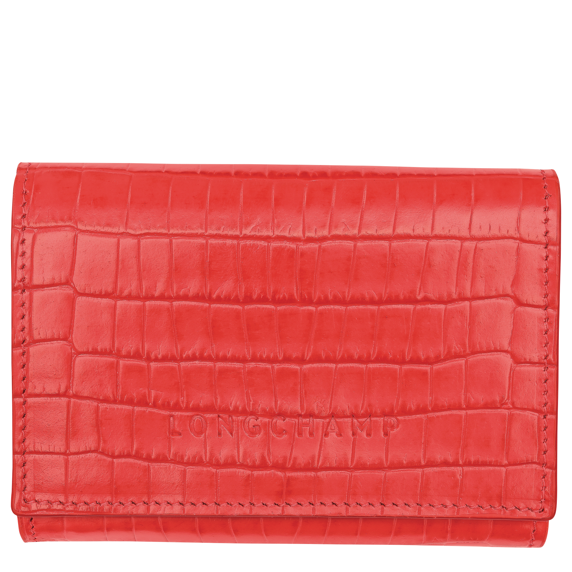 Dompet Longchamp Pocket Kecil Warna Vermilion - Kulit | Longchamp ID ...