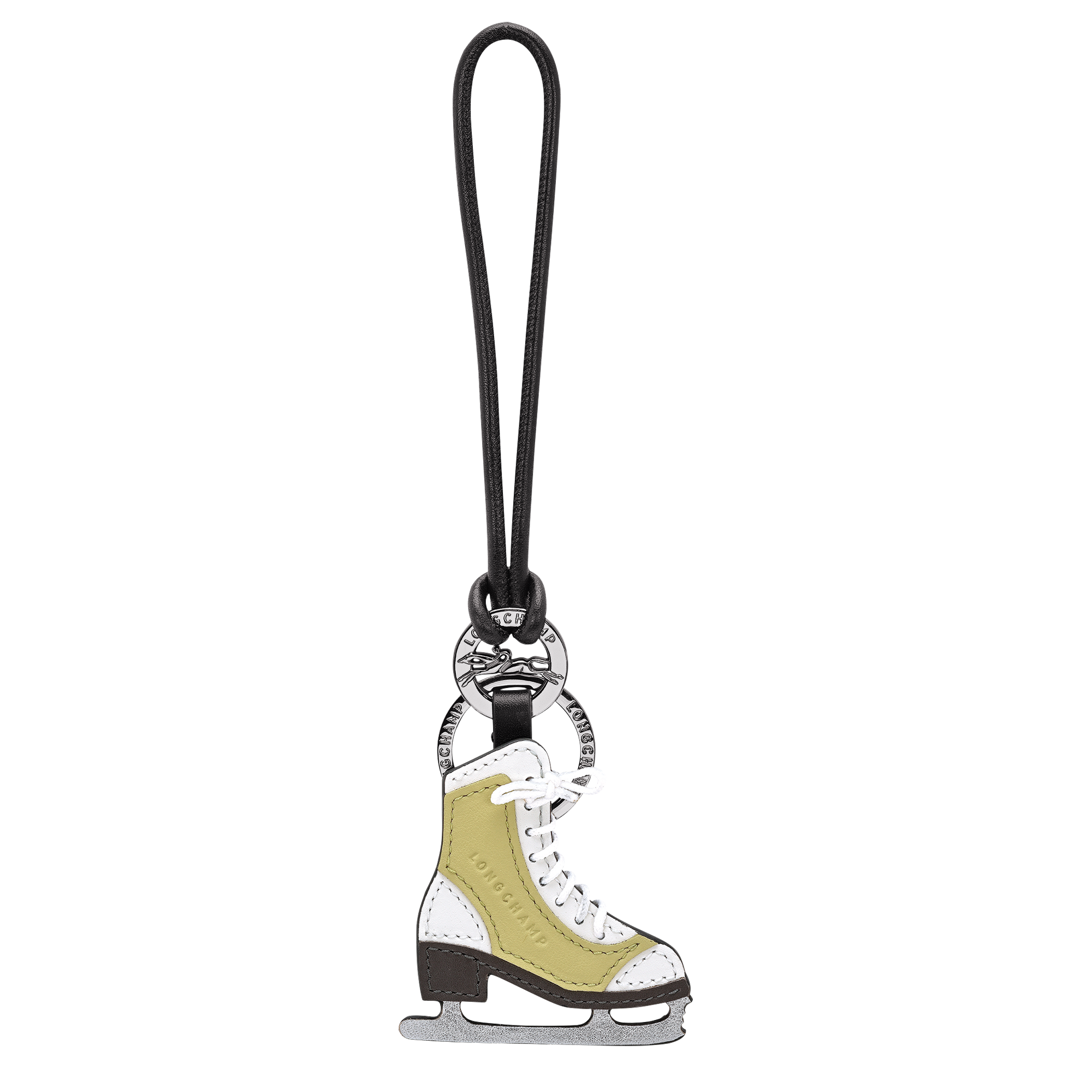 Key ring Pistachio - Leather | Longchamp ID – LONGCHAMP