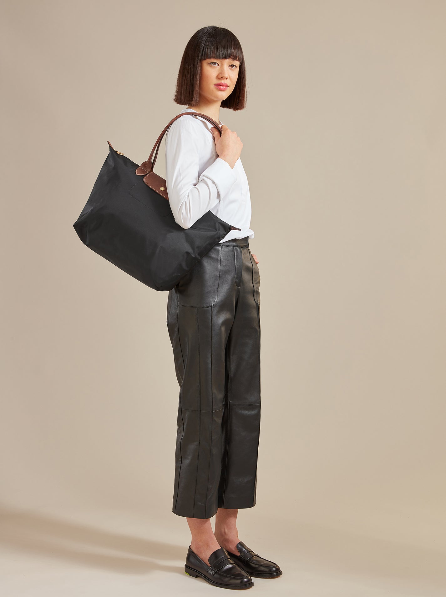 Le Pliage Original Shoulder Bag L in Black | L1899089001 – LONGCHAMP
